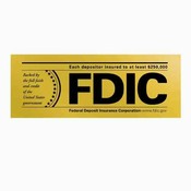 FDIC Signs - FDIC Sign - Budco Bank Supplies